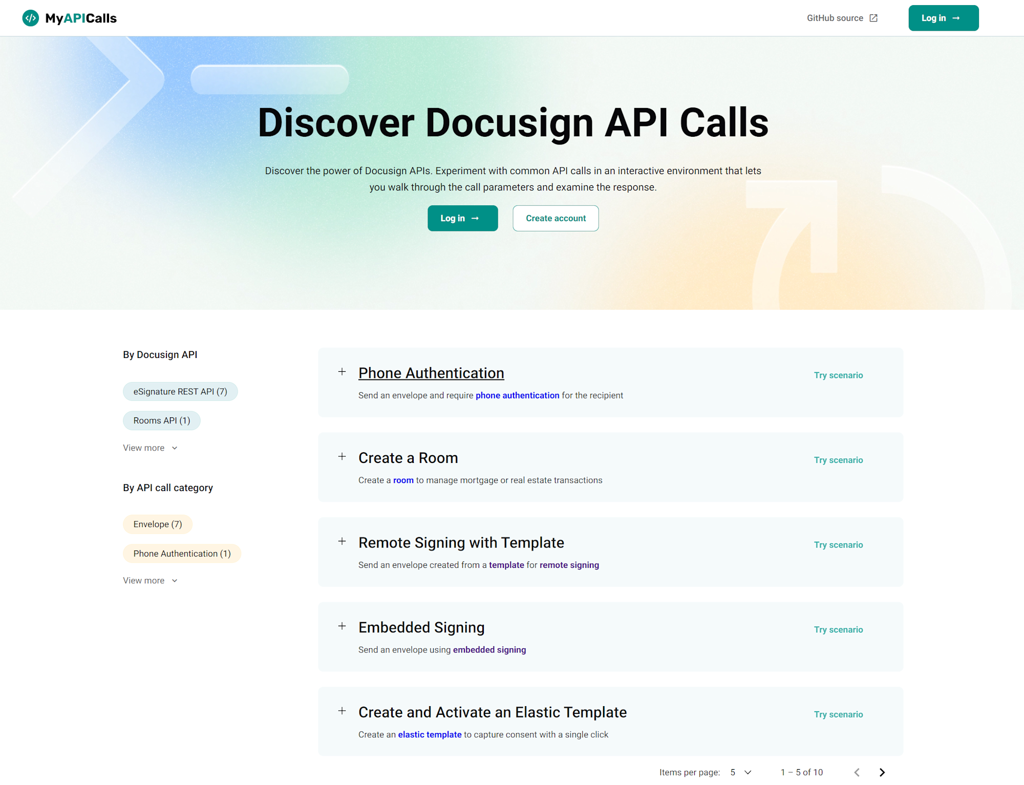 MyAPICalls: A sample app with a twist