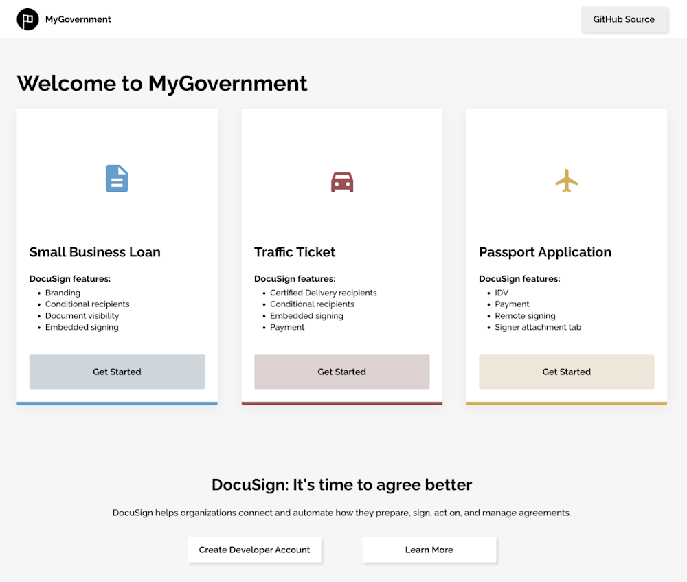 MyGovernment sample app launched
