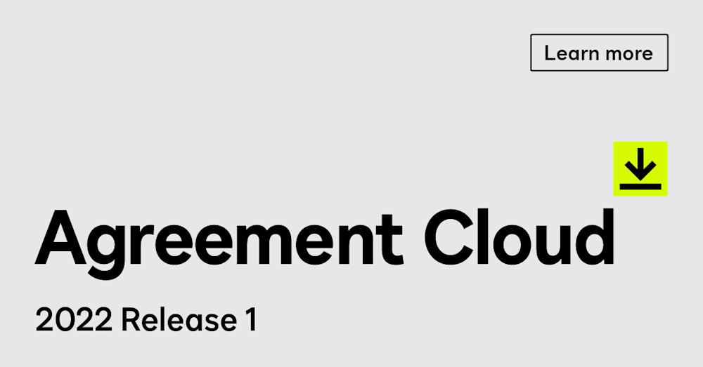 Announcing the Docusign Agreement Cloud: 2022 Release 1
