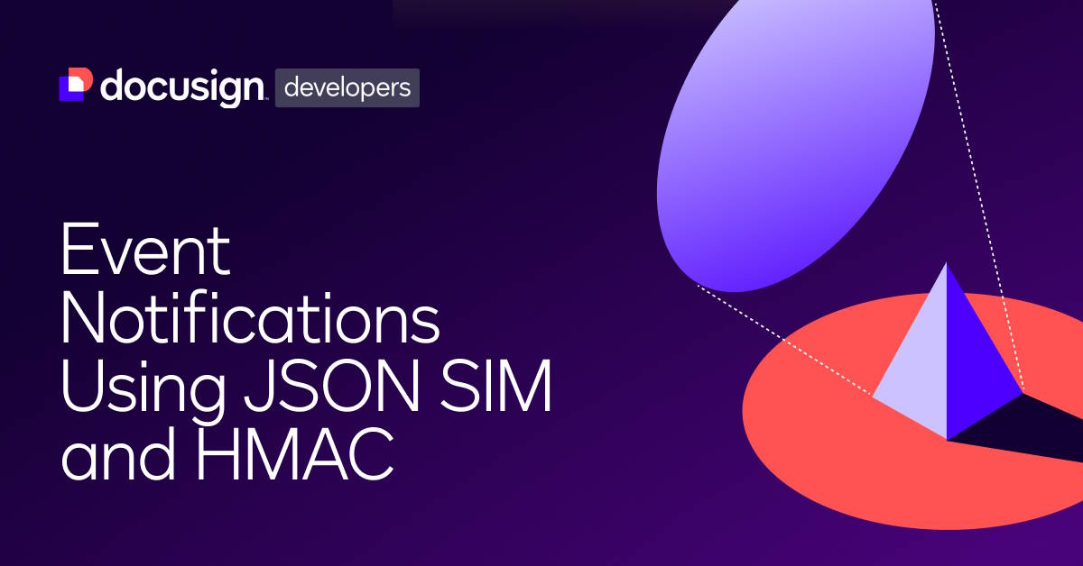 Event Notifications using JSON SIM and HMAC