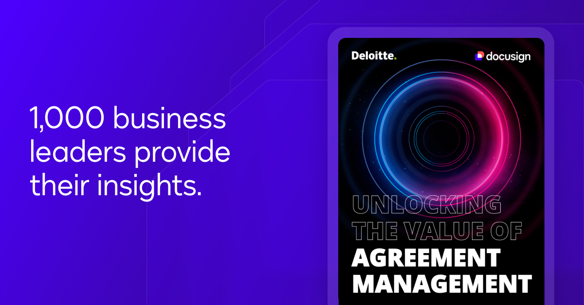 Deloitte and Docusign Research Uncovers Costly Problems in the ...