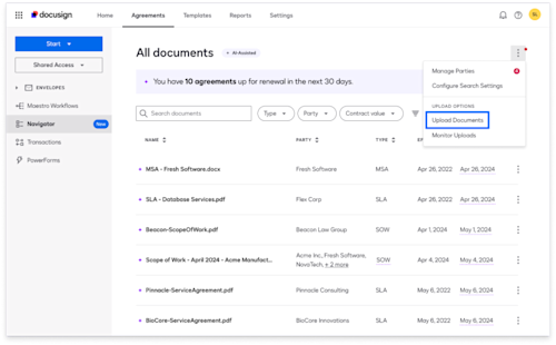 How to Use Docusign Navigator