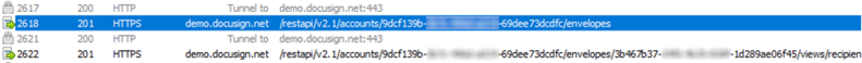 From the Trenches: Tracing Docusign transactions in Fiddler