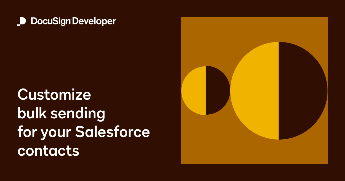 Customize bulk sending for your Salesforce contacts