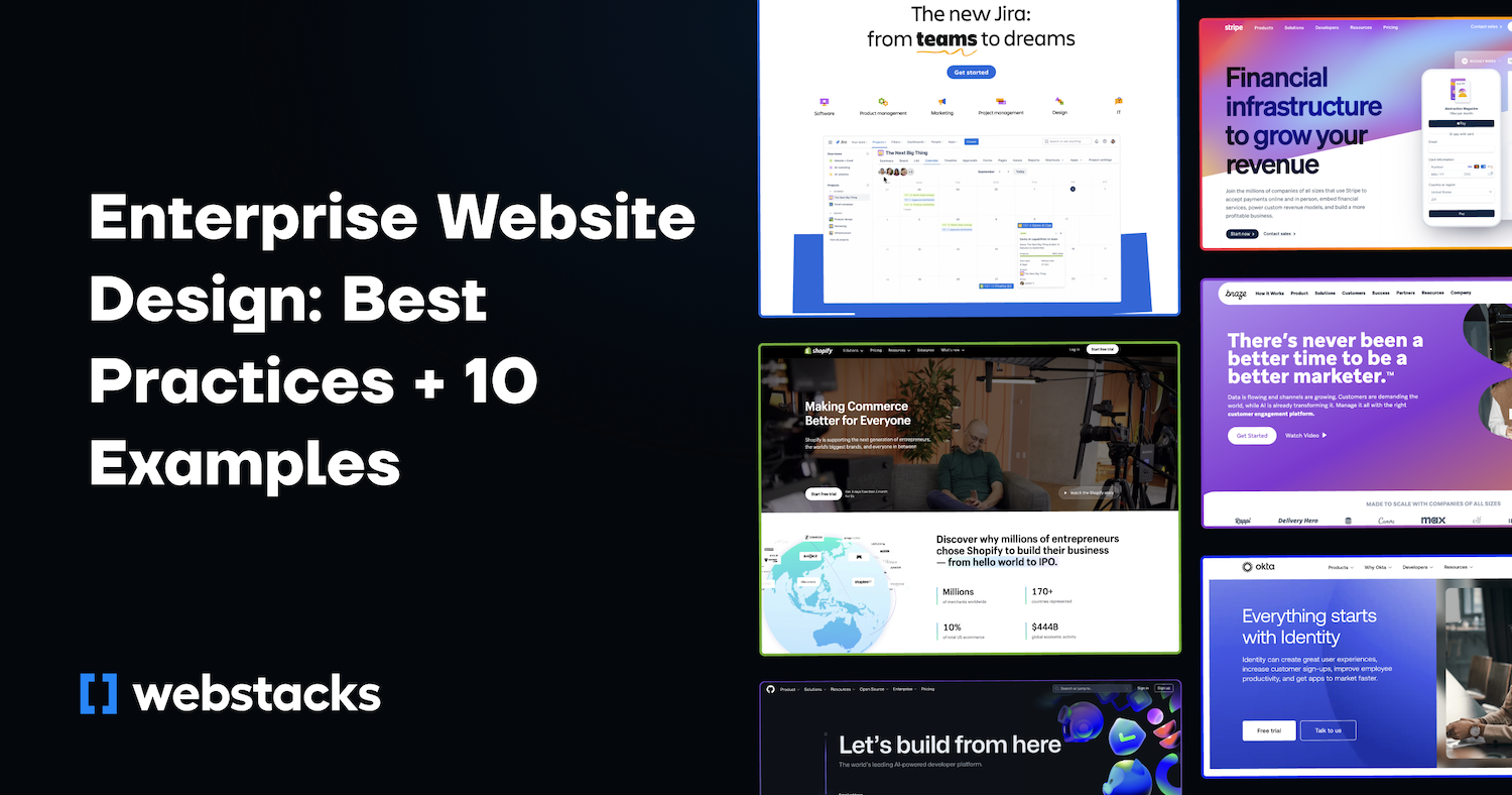 Enterprise Website Design: Best Practices + 10 Examples