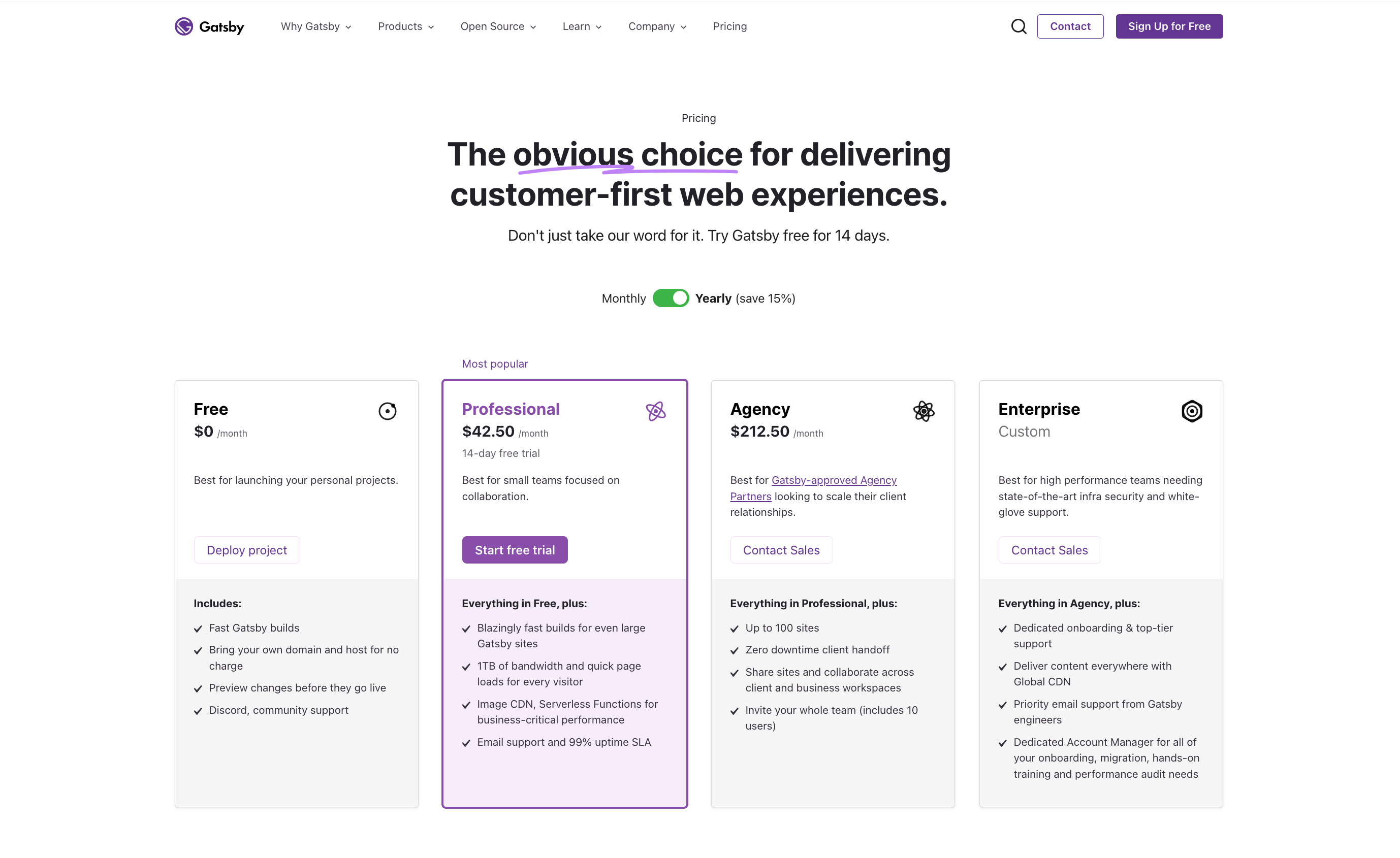14 Best SaaS Pricing Page Examples in 2024 - Webstacks