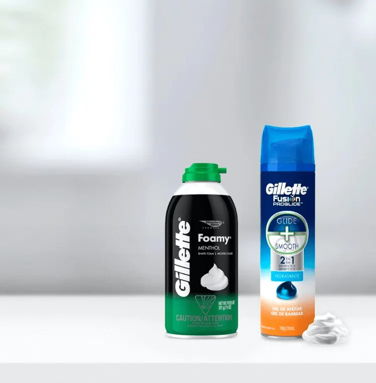 Gel de afeitar, crema de afeitar, espumas y after shave | Gillette