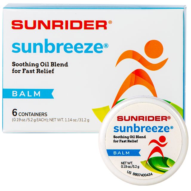 SunBreeze® Balm & Oil | Balm - 6 Small Containers (0.19 oz./5.2 g each ...