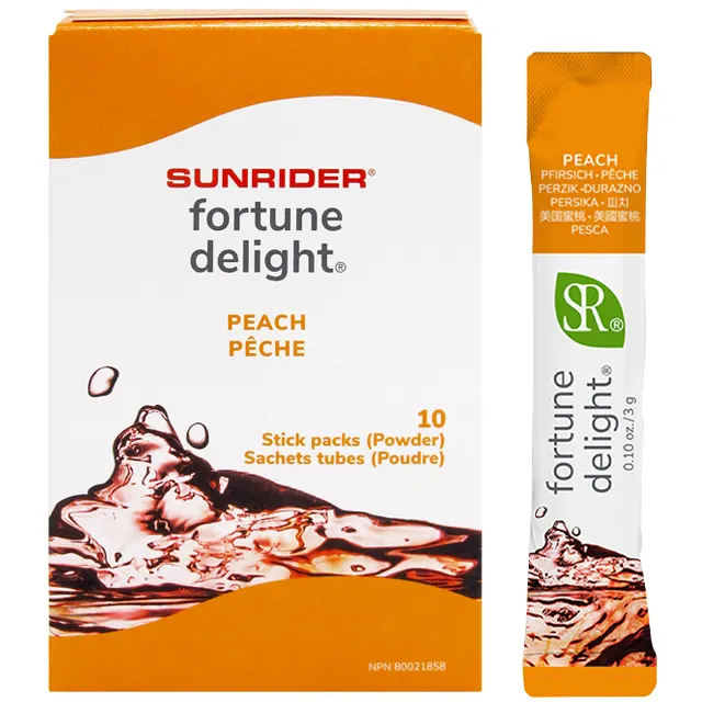 Fortune Delight® | Peach 10/3 g stick packs | Sunrider