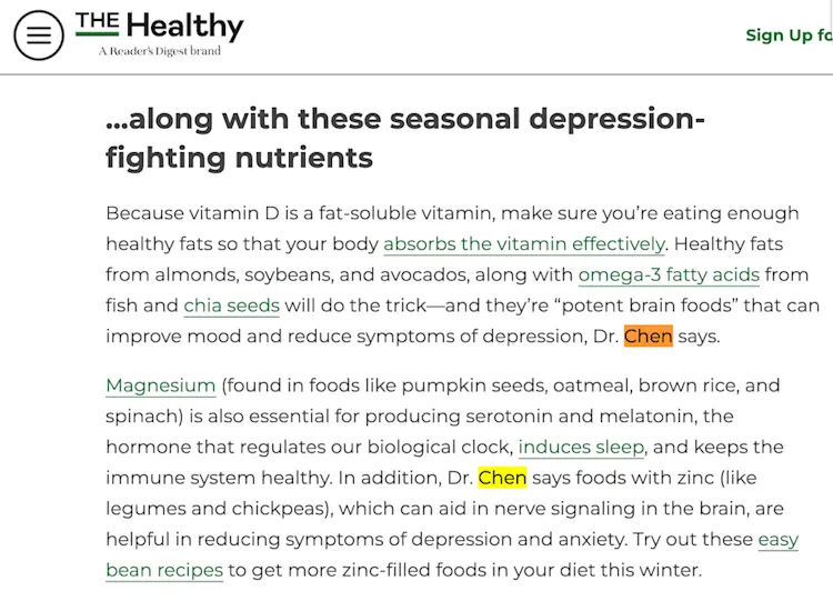 Dr. Reuben Chen Provides Expert Advice for Reader’s Digest Media | Sunrider