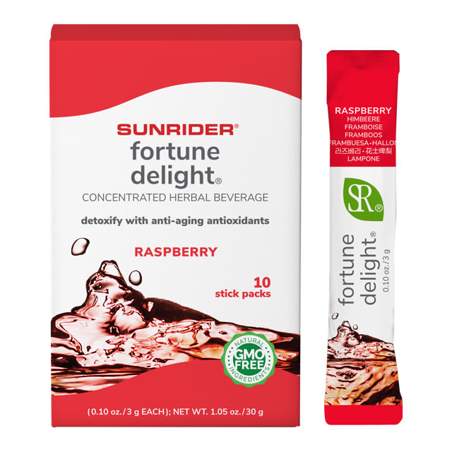 Fortune Delight® | Raspberry 10/3 g Stick Packs (0.10 oz./3 g)