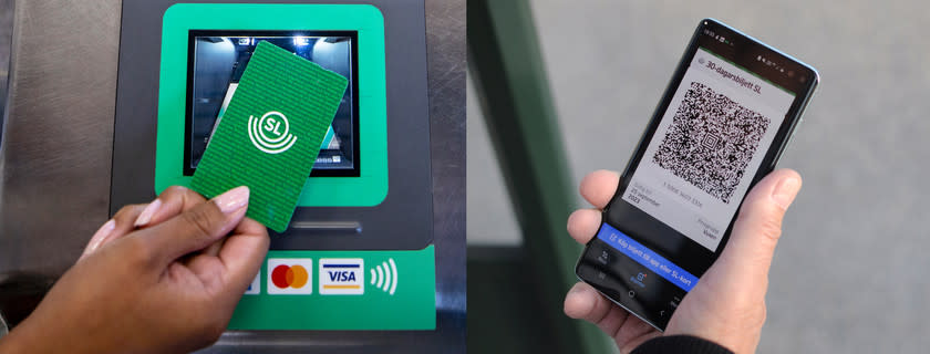 Köpa biljett med appen