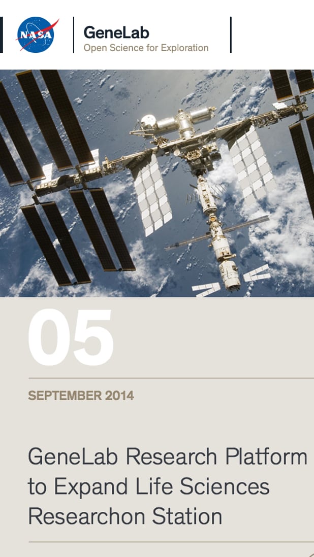 Hello Monday | Nasa Genelab