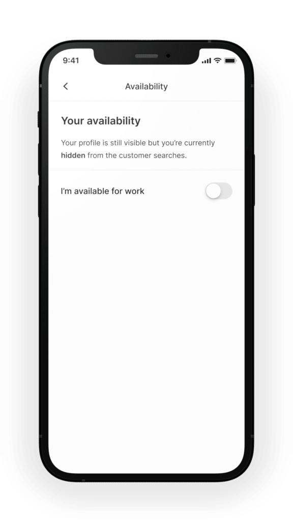 New app feature: Control your lead flow with 'Availability'