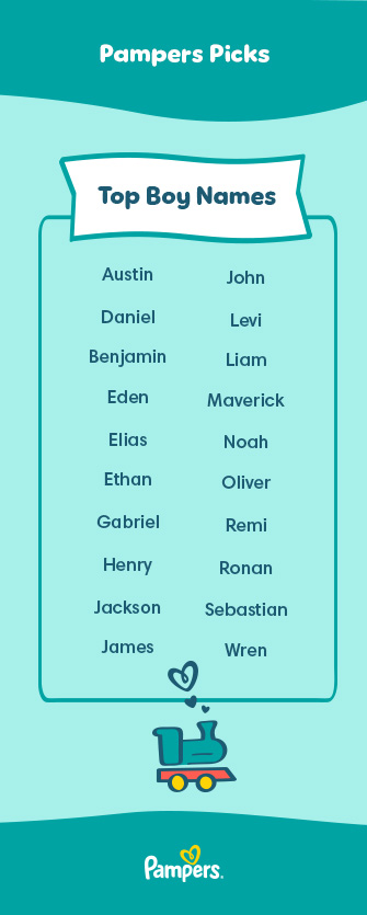 Cool Popular Middle Names for Boys Pampers