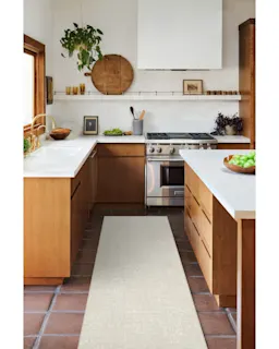 Crosshatch Beige Ivory Tufted Rug | Ruggable