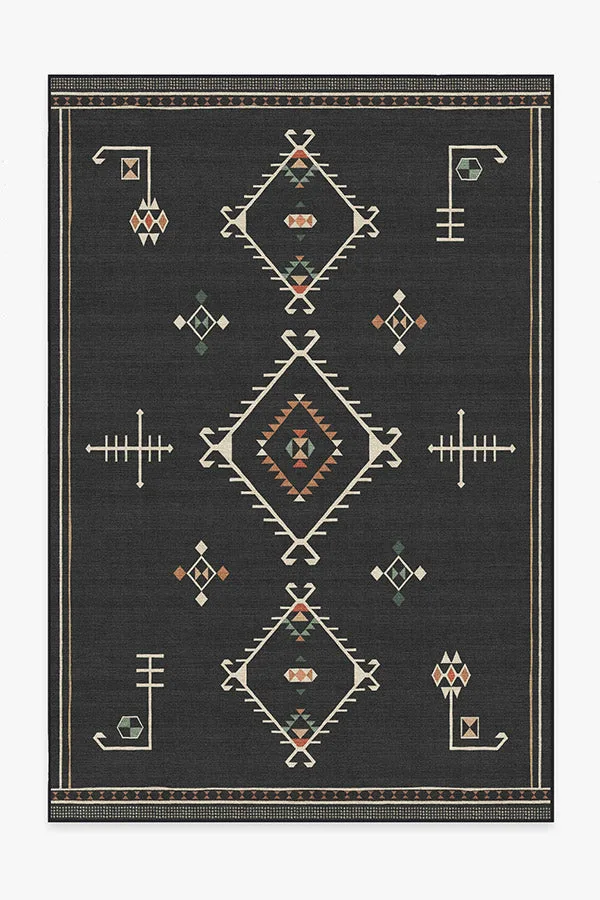 Outdoor Damali Black Multicolor Rug | Ruggable