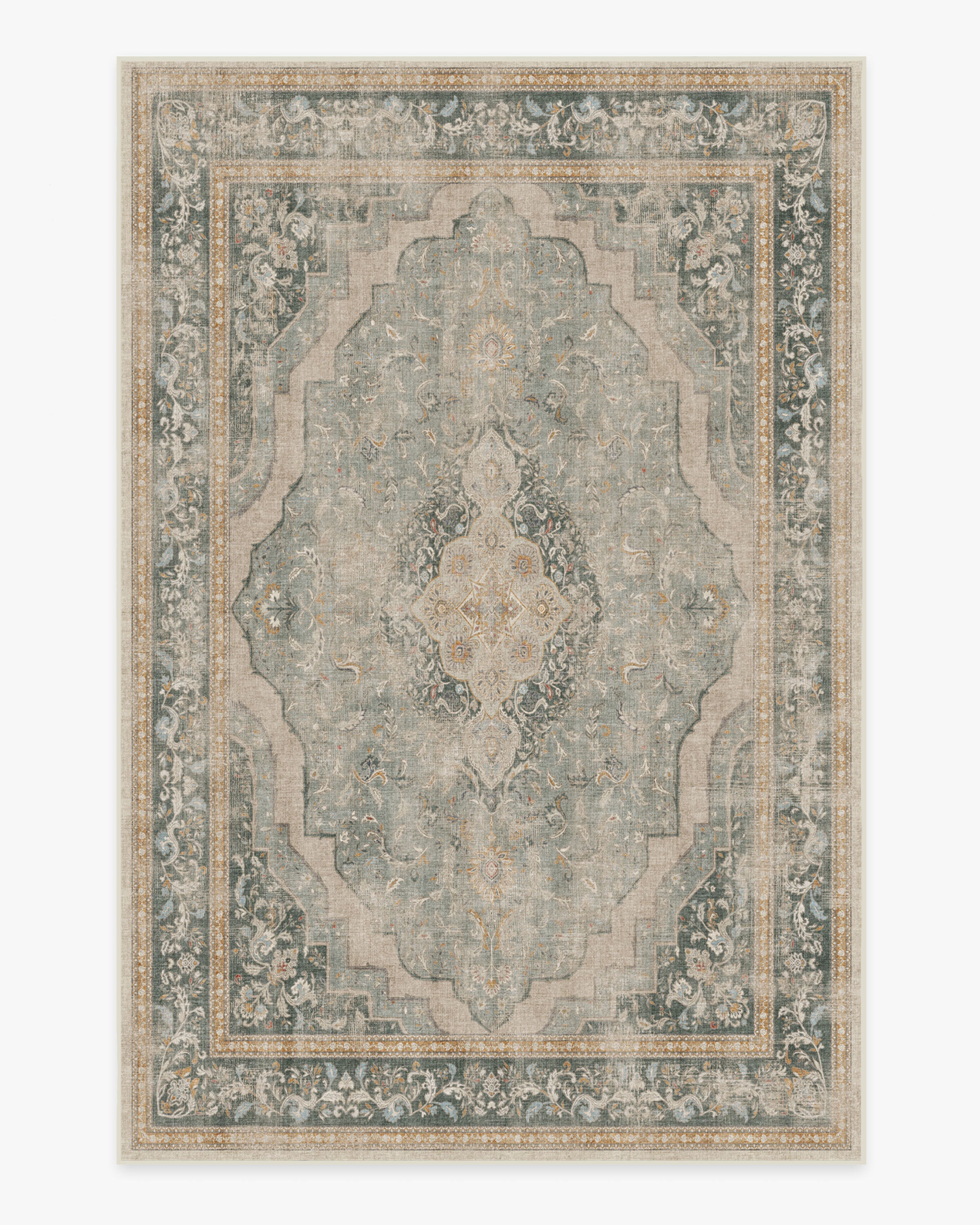 Adeline Natural Sage Rug | Ruggable