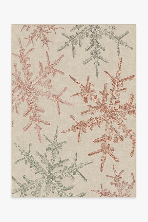 Snowflake Creme Rug | Ruggable