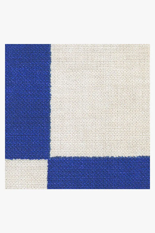 Outdoor Jaque Checkered Blue Rug | Ruggable