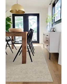 Melange Solid Light Grey Rug | Ruggable