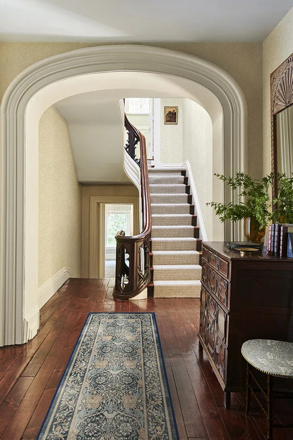 Morris & Co. Honeysuckle & Tulip Indigo Rug | Ruggable