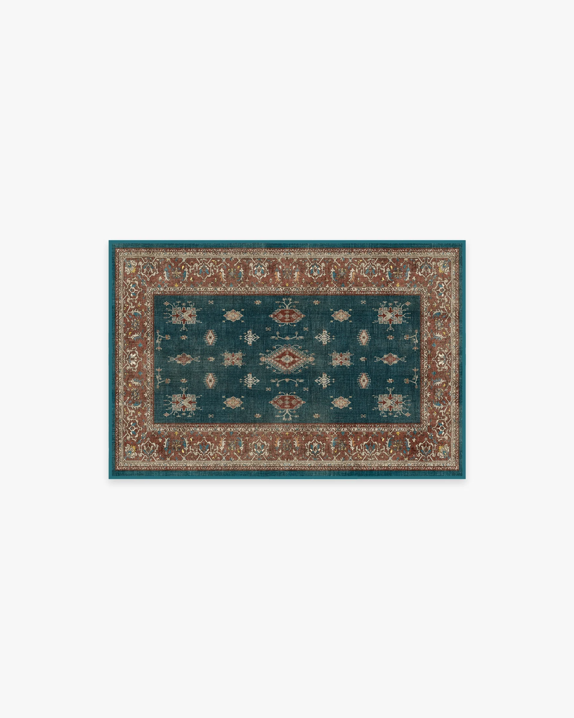Verena Teal Blue Rug | Ruggable