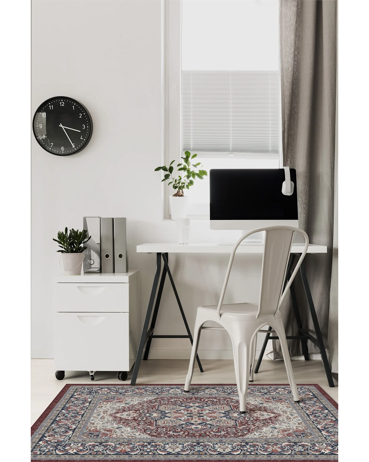 Hendesi Heriz Bordeaux Rug | Ruggable