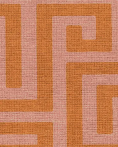 Maze Pink & Orange Tufted Rug | Ruggable