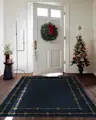 Sparkle Border Dark Navy Rug | Ruggable