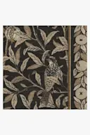 Morris & Co. Bird & Pomegranate Soft Black Rug | Ruggable