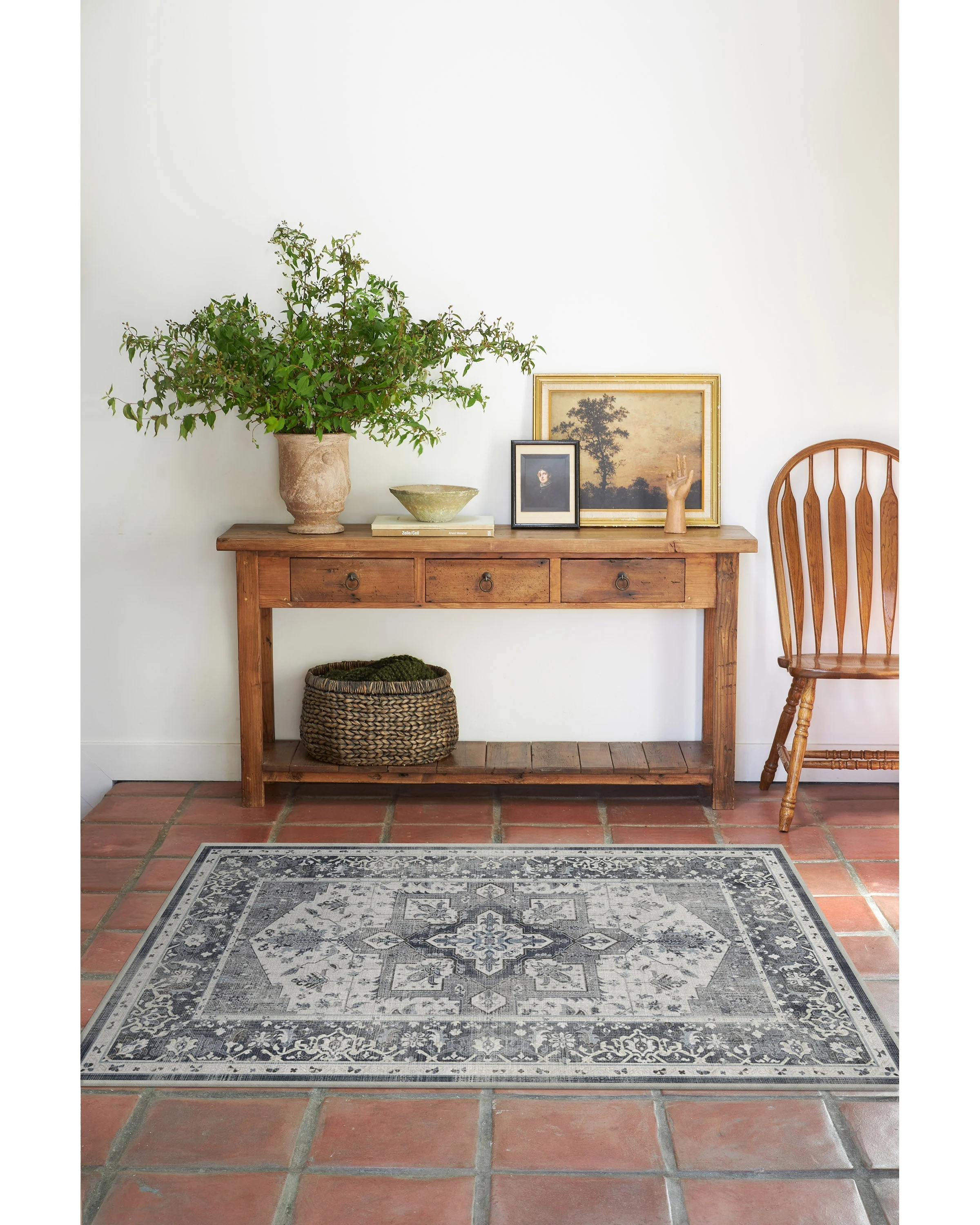 Kira Stone Blue Rug | Ruggable