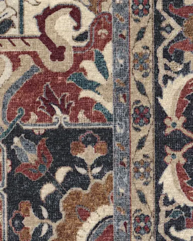 Hendesi Heriz Bordeaux Rug | Ruggable