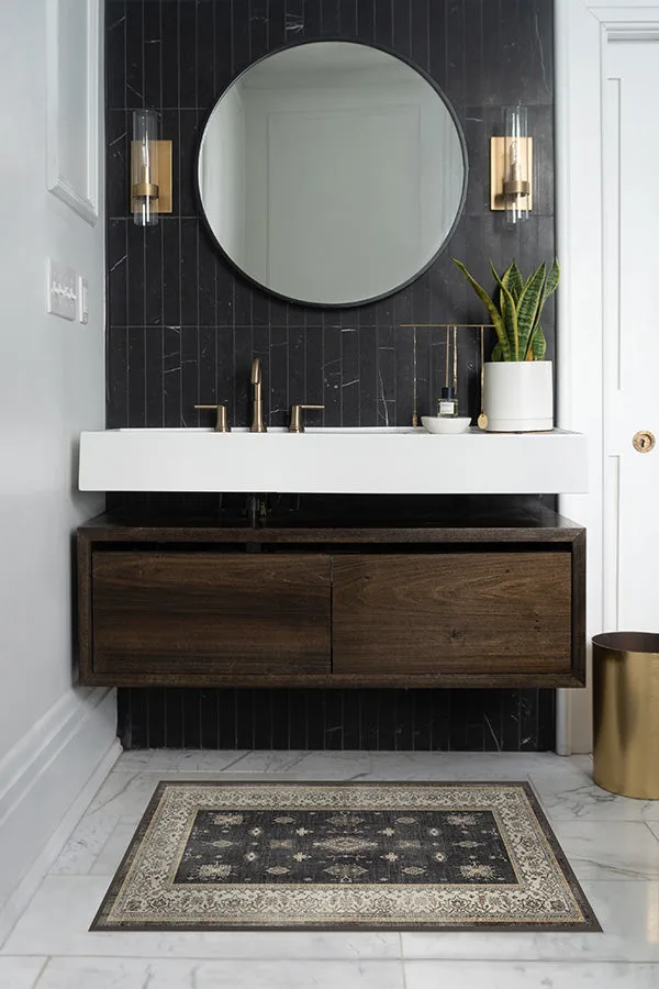 Verena Dark Wood Rug | Ruggable