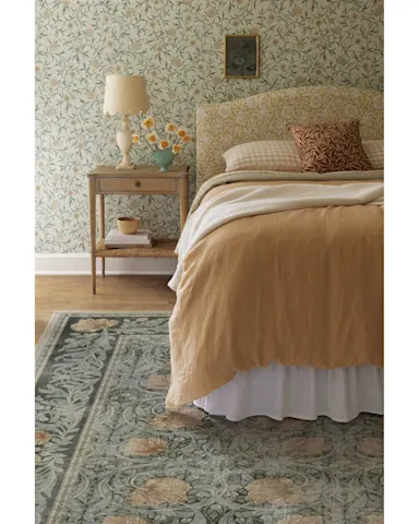 Morris & Co. Pimpernel Jade Rug | Ruggable
