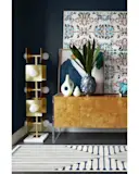 Jonathan Adler Inkdrop Slate Blue Rug | Ruggable