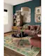 Iris Apfel Birds Of A Feather Green & Peach Rug | Ruggable