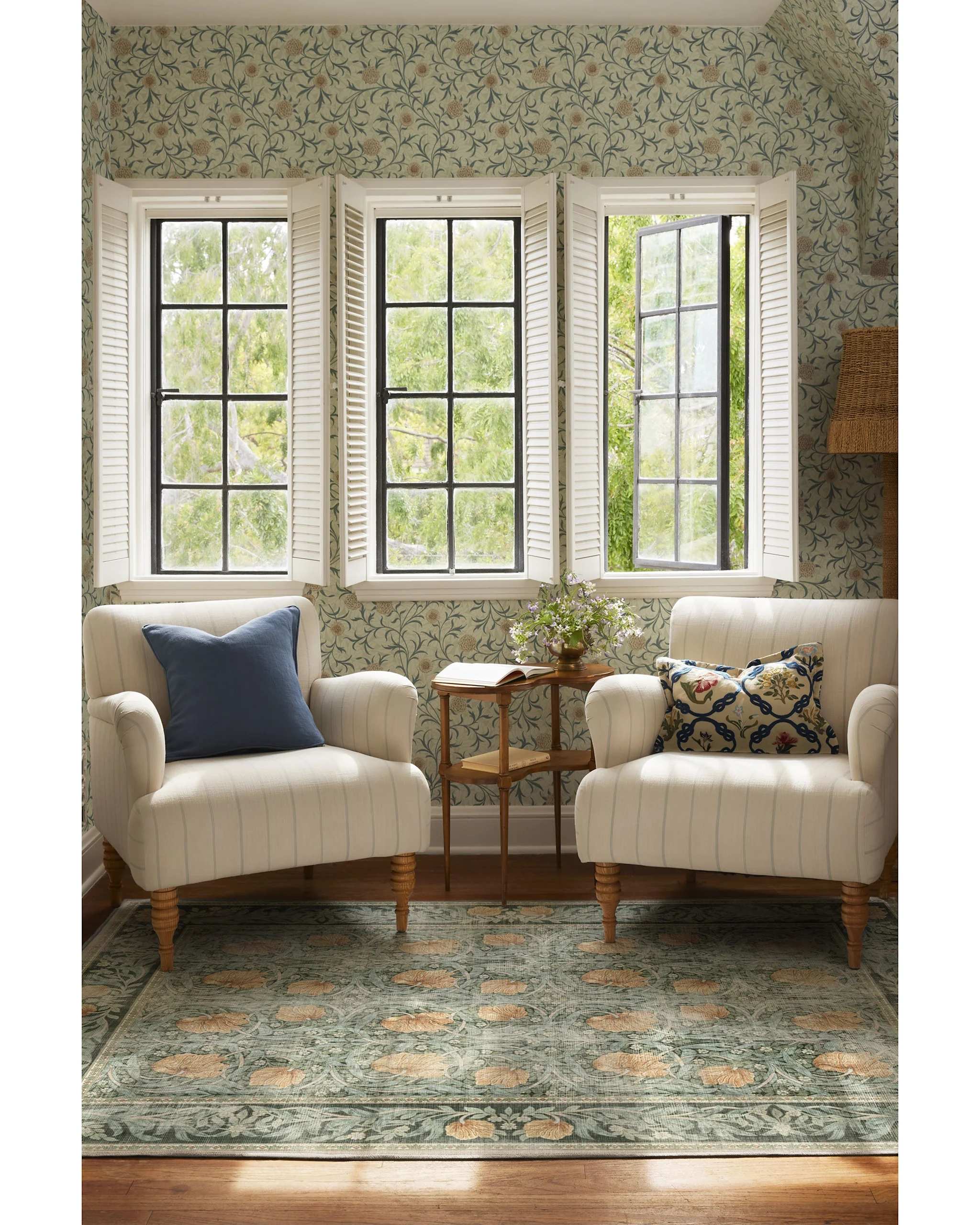 Morris & Co. Pimpernel Jade Rug | Ruggable