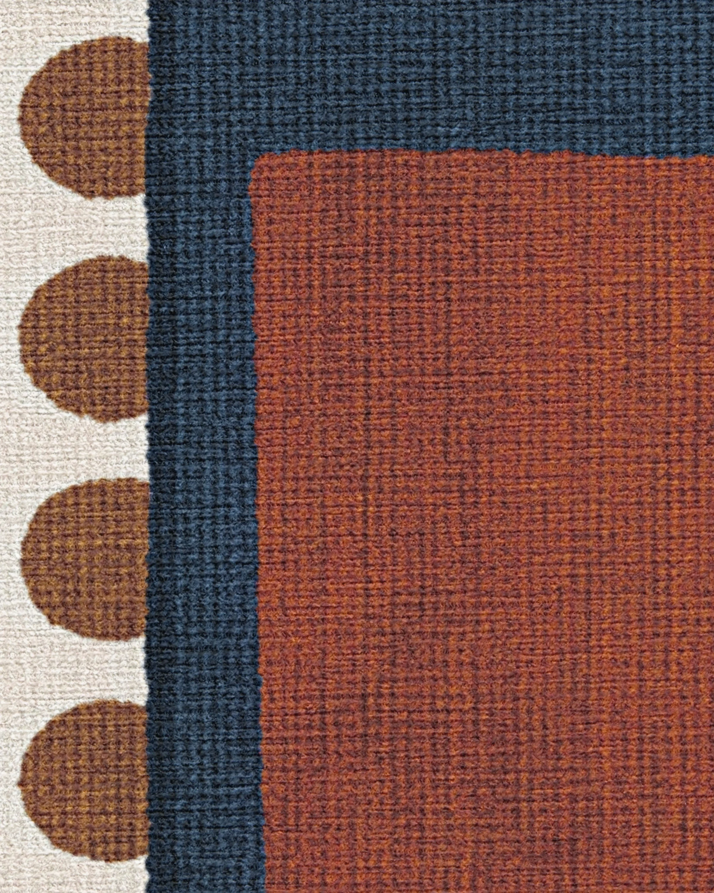 Justina Blakeney Nina Indigo & Rust Rug | Ruggable