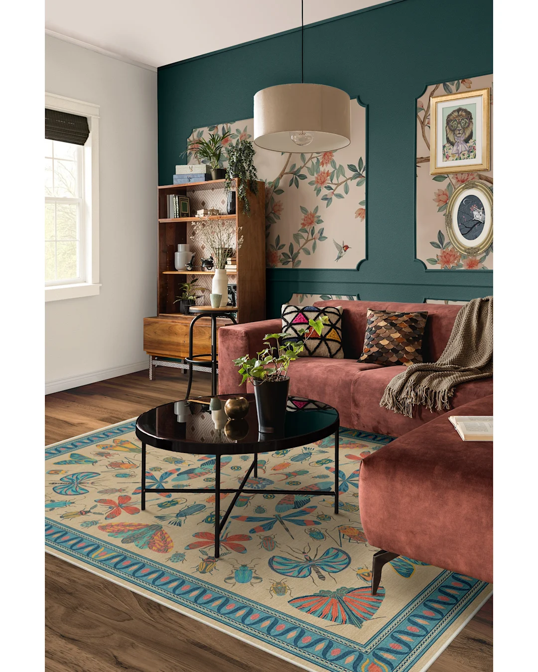 Iris Apfel Flutterby Multicolor Rug | Ruggable