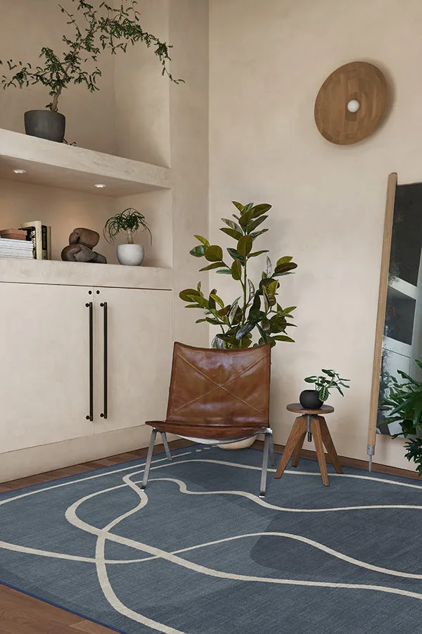 Strova Dusk Blue Rug | Ruggable
