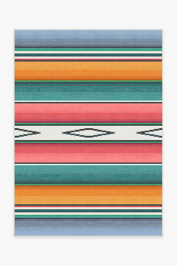 Falsa Streifen Polychrom Komfort Teppich | Ruggable