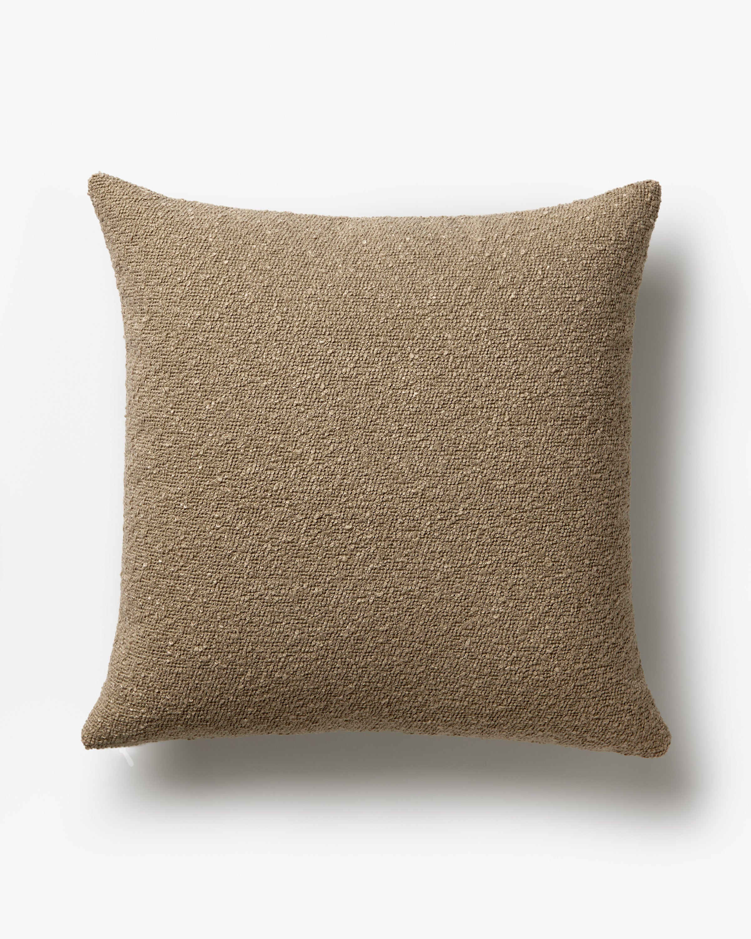 Warm Taupe Boucle Throw Pillow with Insert | Ruggable