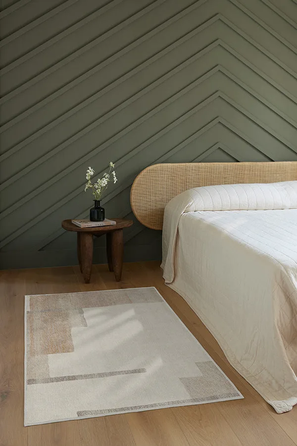 Haylan Ivory & Copper Rug | Ruggable