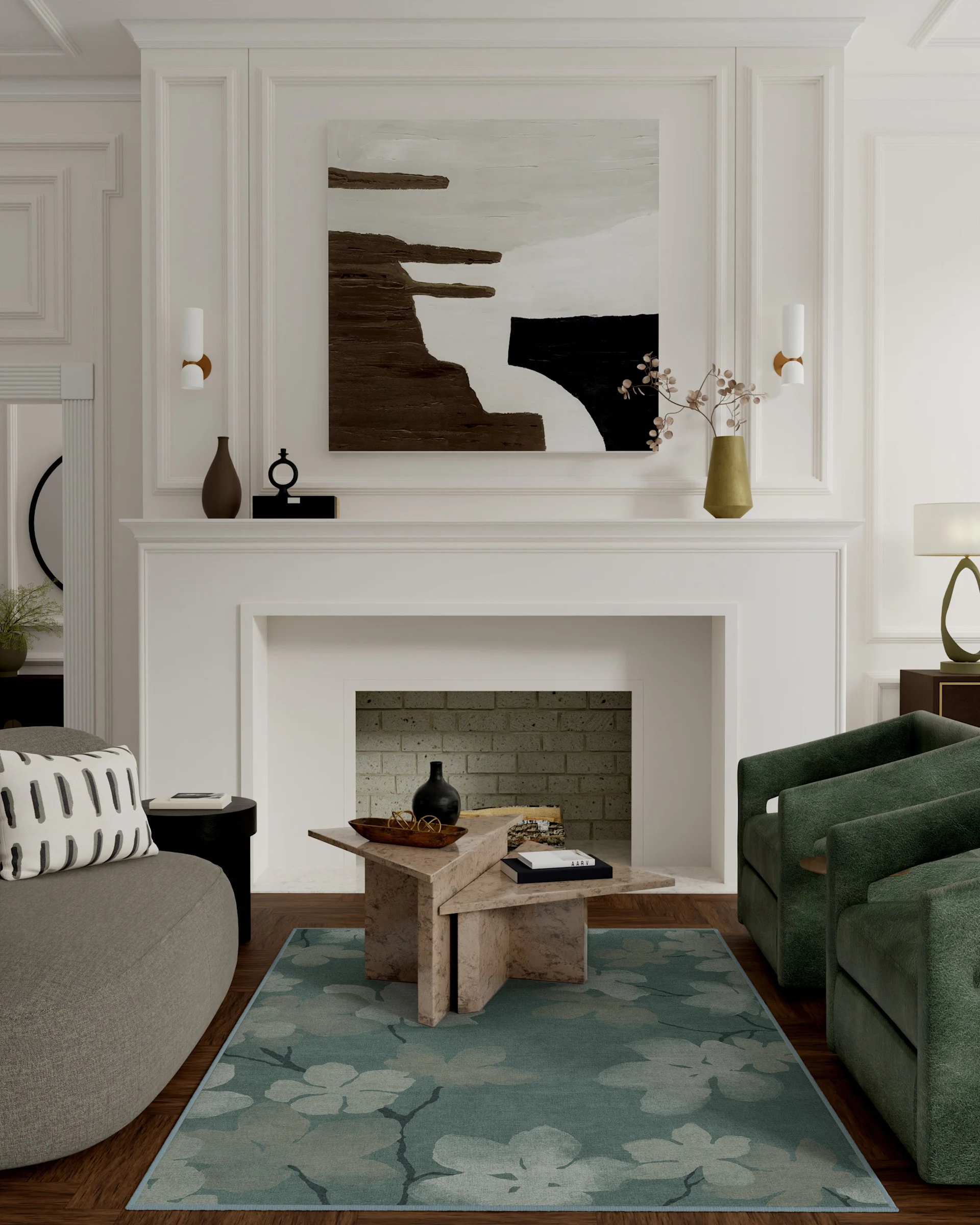 Magnolia Teal Rug | Ruggable