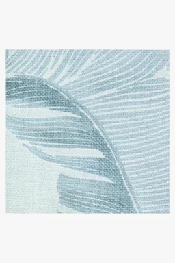 Gray Malin Outdoor Banana Leaf Soft Blue Rug | Ruggable