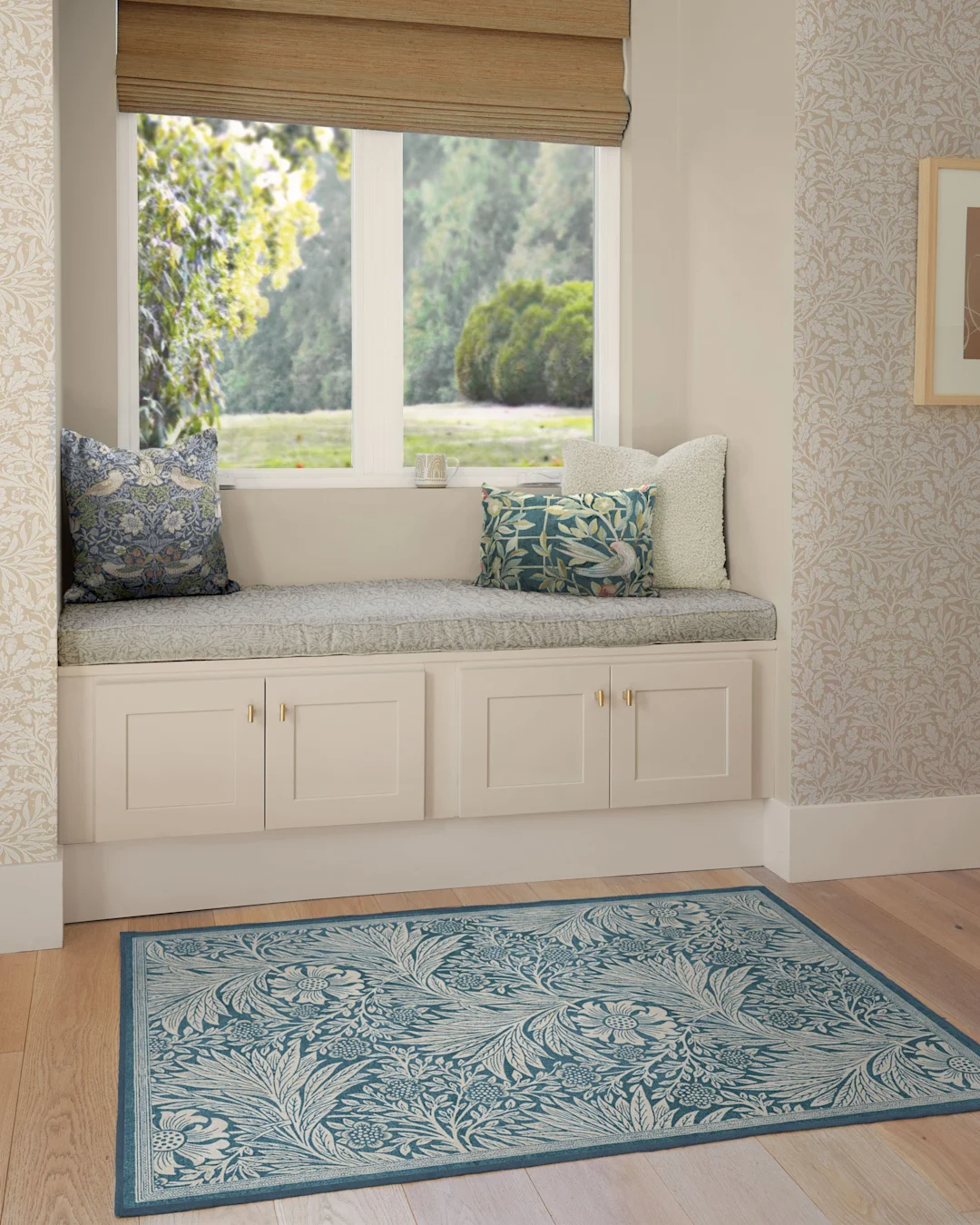 Morris & Co. Marigold Blue Rug | Ruggable