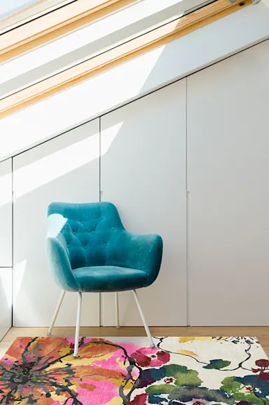 Watercolor Floral Multicolor Rug | Ruggable