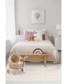 Delphina Powder Pink Rug | Ruggable