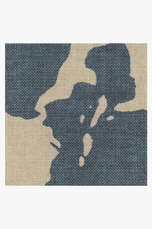 World Map Blue Tufted Rug | Ruggable